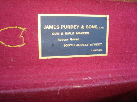 Bonhams : A James Purdey & Sons double leather shotgun case