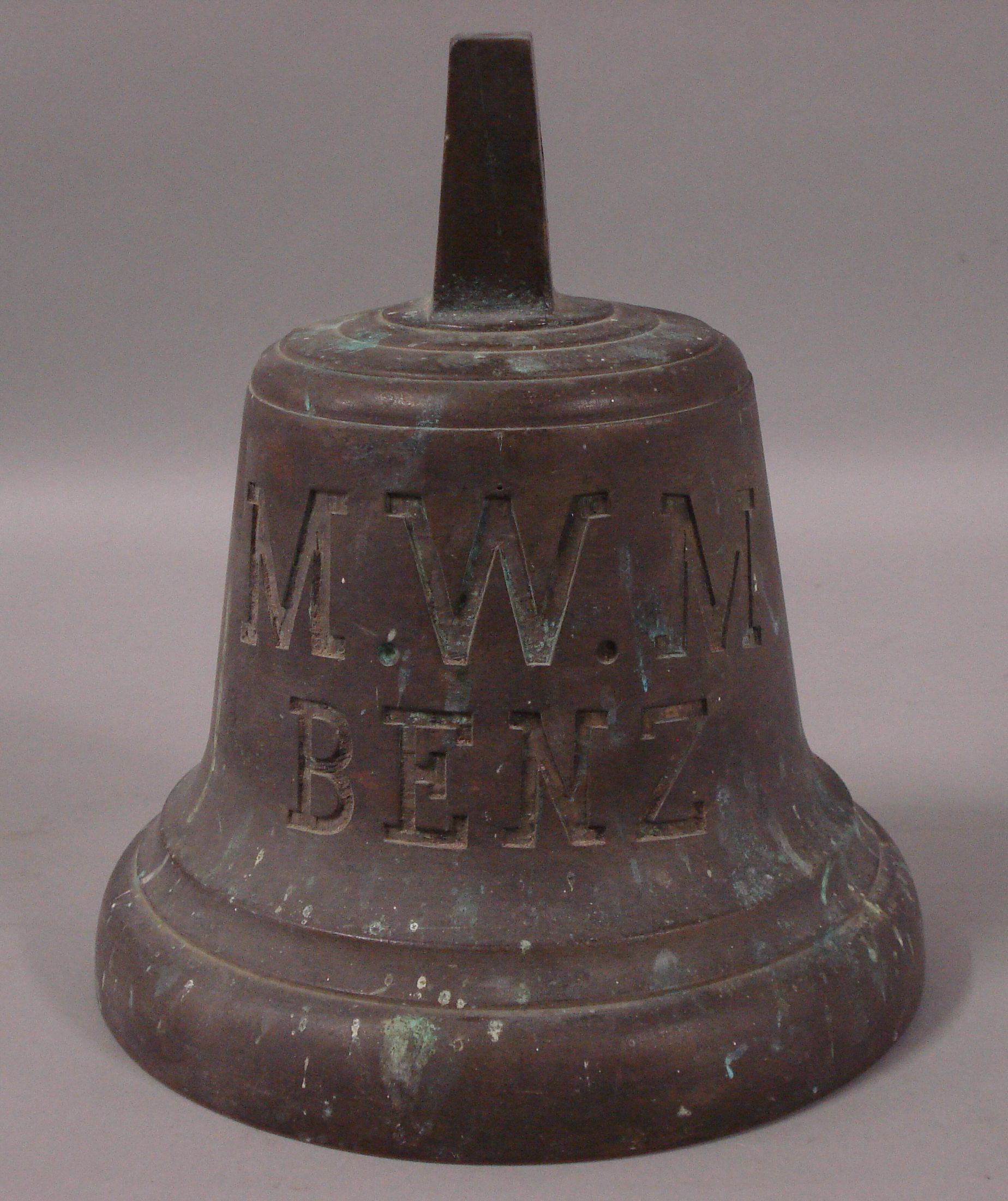 Bonhams Cars : An early Bronze 'Benz' factory bell,