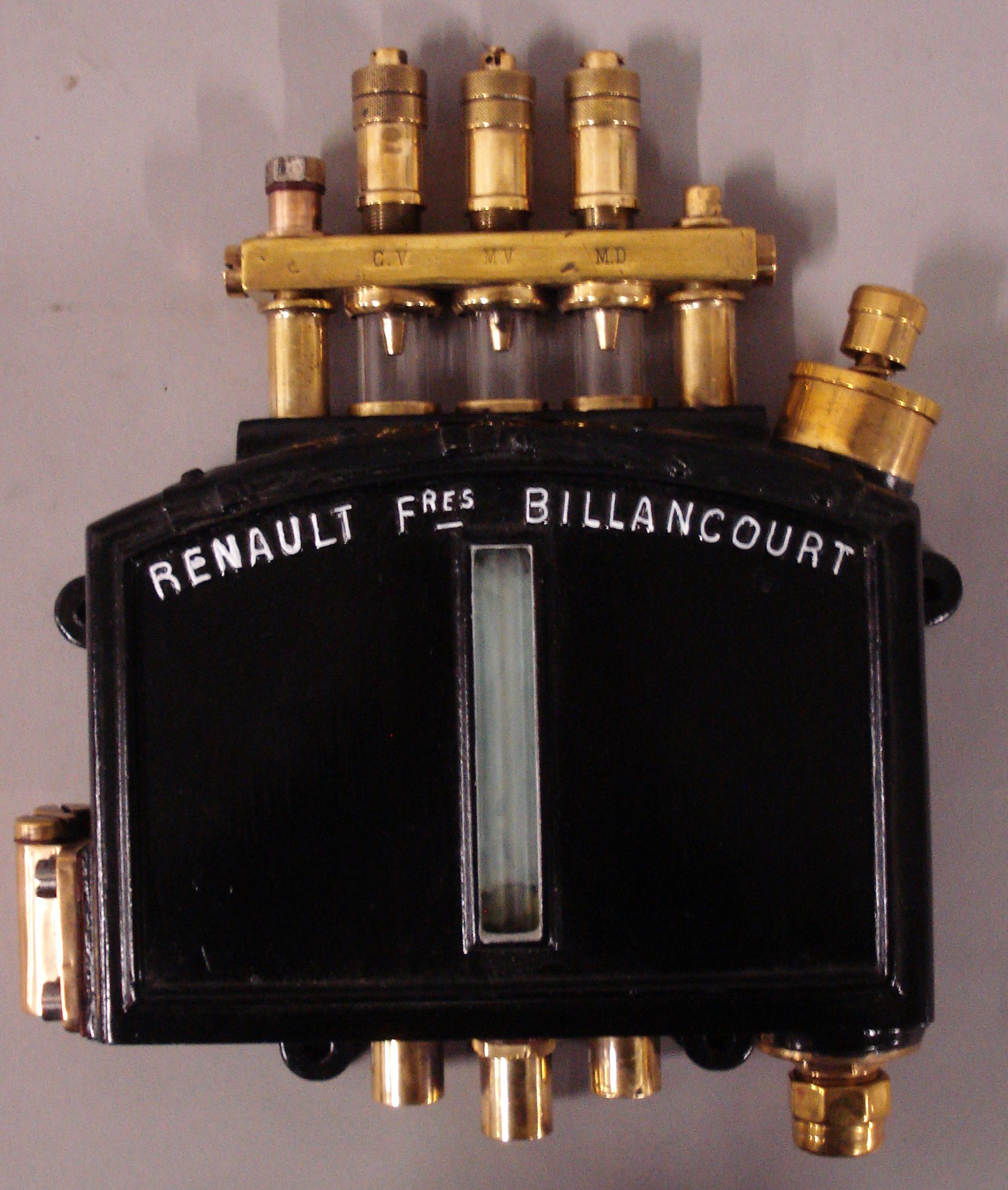 Bonhams Cars : A Renault bulkhead mounted engine oiler,