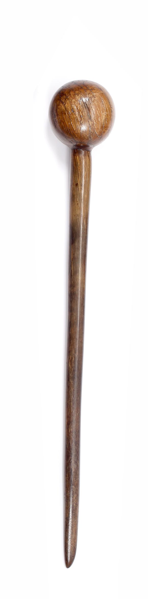 Bonhams : A Zulu rhino horn knobkerrie, 51cm long