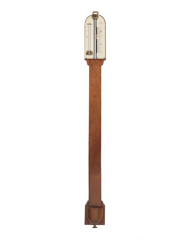 Bonhams : A mid 19th Century mahogany stick barometer, L. Casella, London,