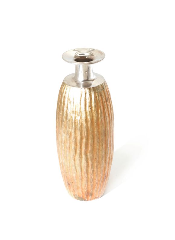Bonhams : CHRISTOPHER NIGEL LAWRENCE: A silver and silver-gilt vase ...