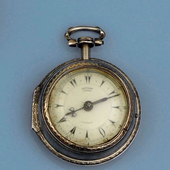 Bonhams : Edward Prior, London: A silver pair cased pocket watch for ...