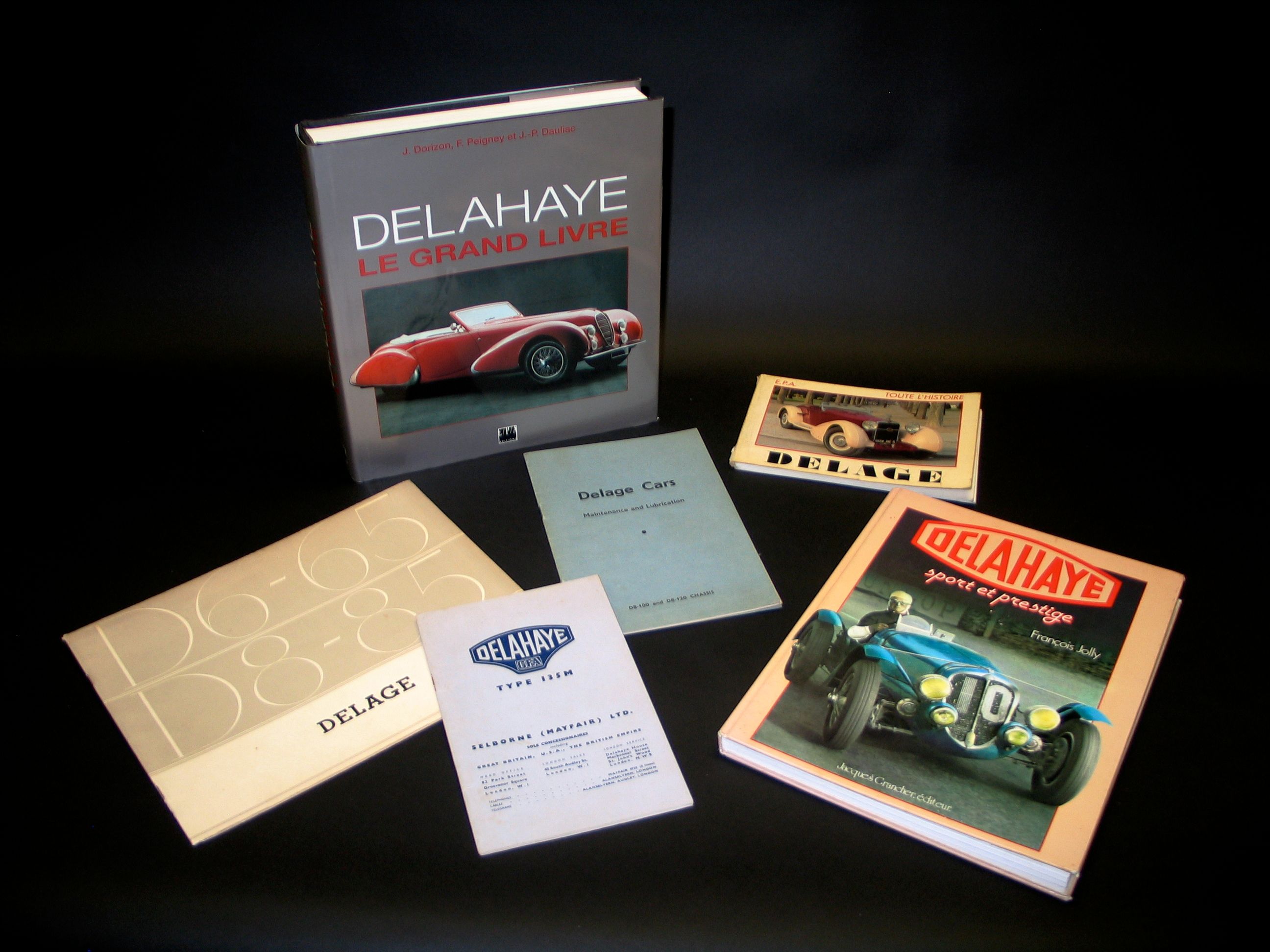 Bonhams Cars : A collection of books relating to Delahaye and Delage,