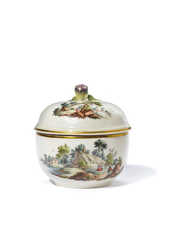 Bonhams : A Zürich sugar bowl and cover circa 1775