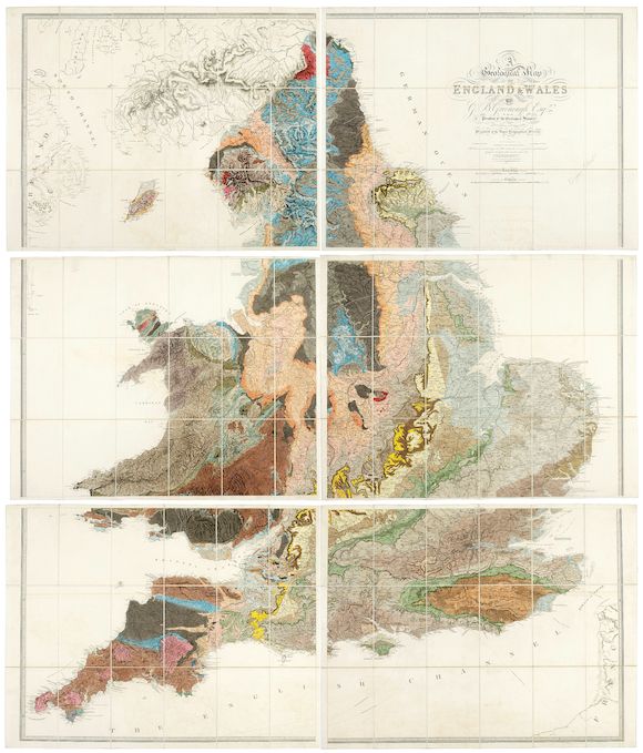 Bonhams : GEOLOGICAL MAP GREENOUGH (GEORGE BELLAS) A Physical and ...