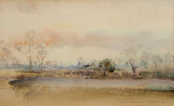 Bonhams : Ian Armour-Chelu (British, Contemporary) 'Suffolk landscape ...
