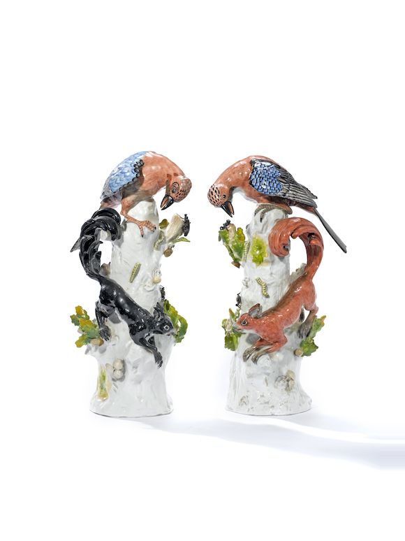 Bonhams : A pair of Samson models of jays late 19th century