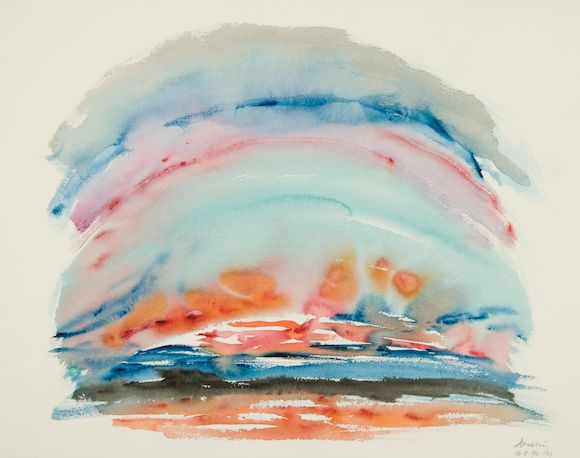 Bonhams : Maggi Hambling (British, born 1945) Orwell sunrise 14.8.90 (2)