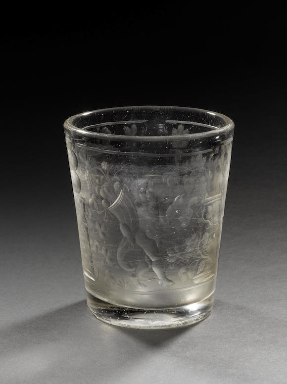 Bonhams A Bohemian Engraved Beaker Late 17th Century