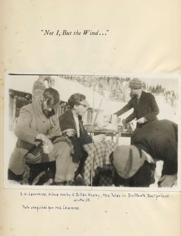 Bonhams : LAWRENCE (D.H.) LAWRENCE (FRIEDA) "Not I, But the Wind ...