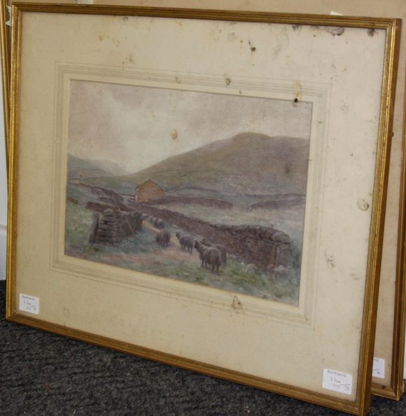 Bonhams : Arthur Winter Shaw (British, 1869-1948) Amberley Village by ...
