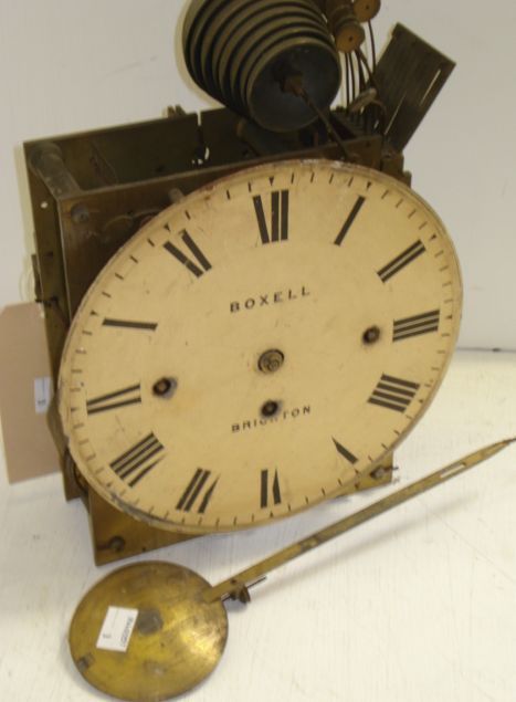 Bonhams : A substantial 19th Century clock movement, the 9" circular ...