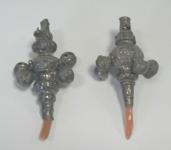 Bonhams : A Victorian silver rattle, by Hilliard & Thomason, Birmingham ...