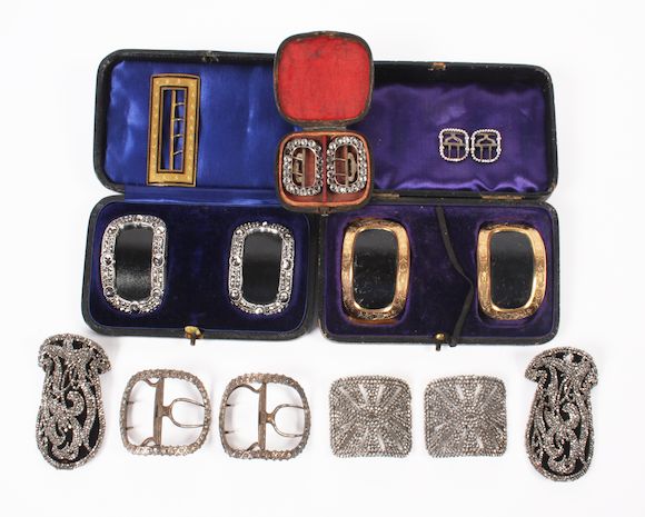 Bonhams : A pair of early 19th century shoe buckles, probably Scottish ...