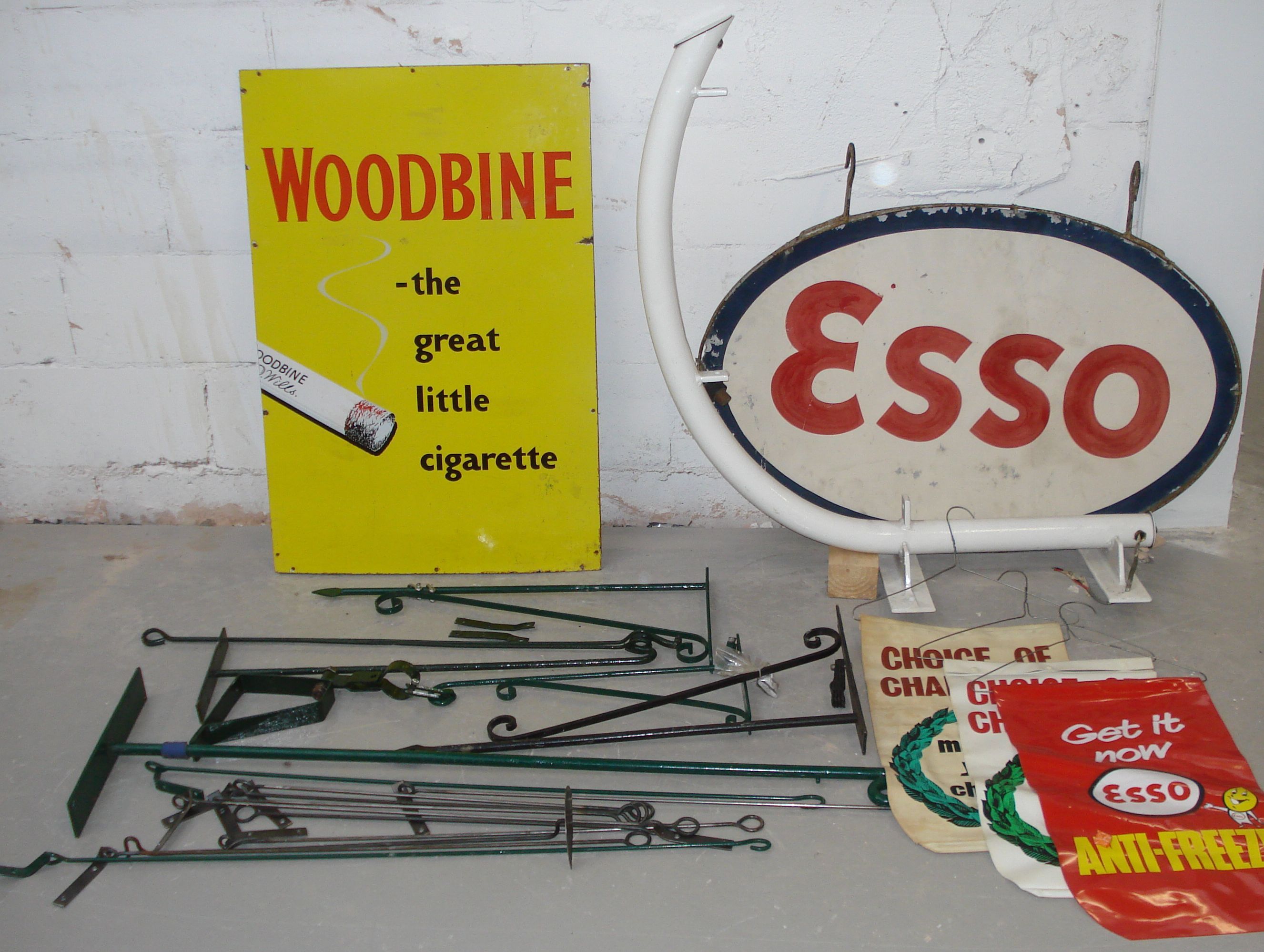 Bonhams Cars : Two garage signs,