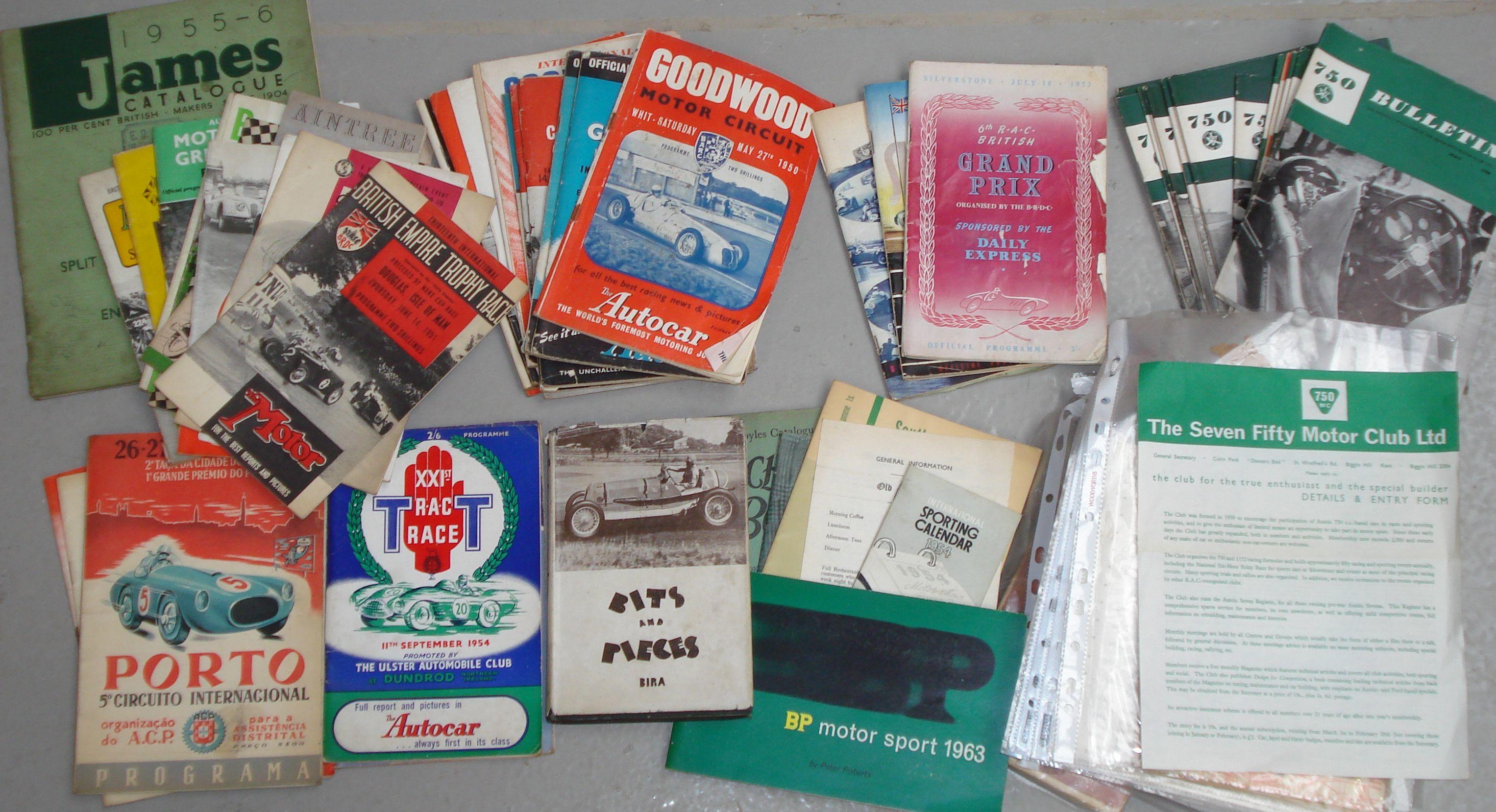 Bonhams Cars Assorted Motorsport Ephemera
