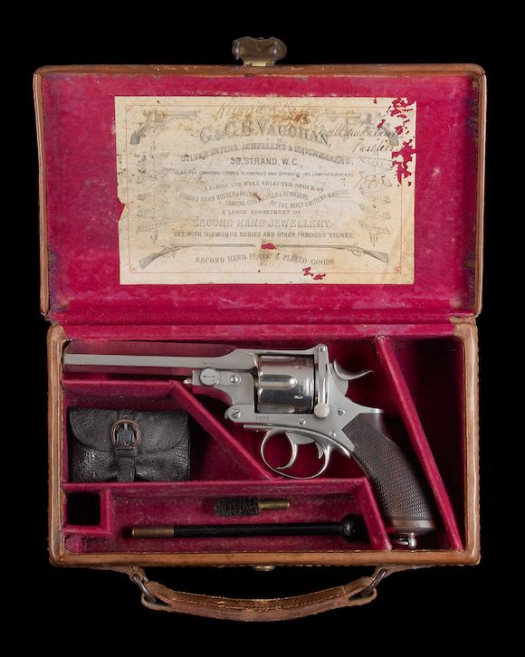 Bonhams : A fine cased .450 (CF) Webley 'No.4' (Pryse) revolver, no ...