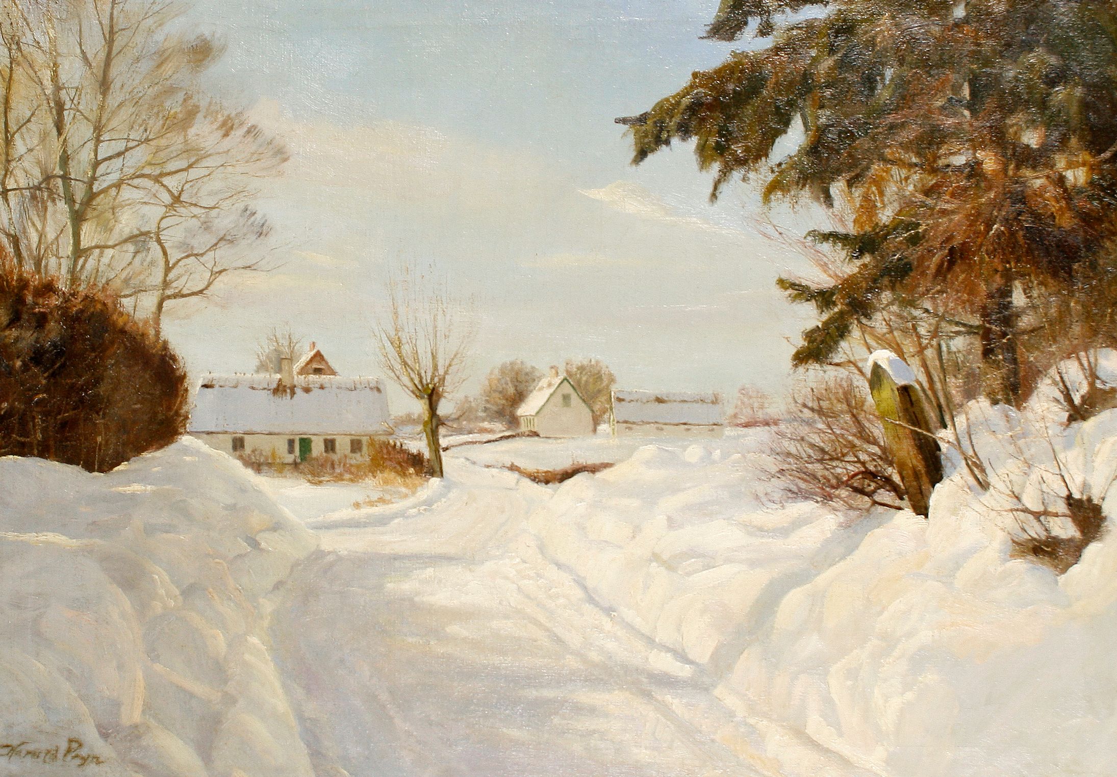 Bonhams : Harald Julius Niels Pryn (Danish, 1891-1968) A clear winter day
