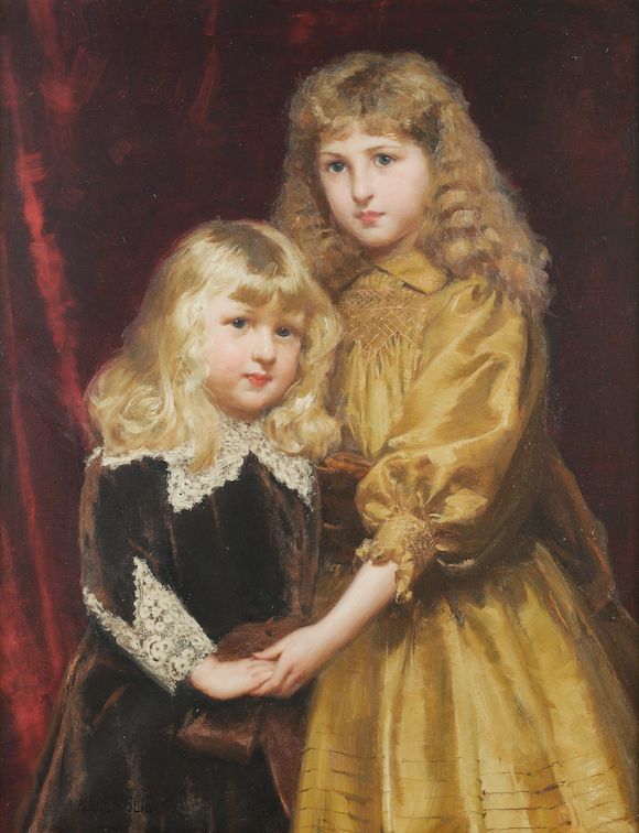 Bonhams : Alfred Edward Emslie (British, 1848-1918) Portrait of Jessica ...