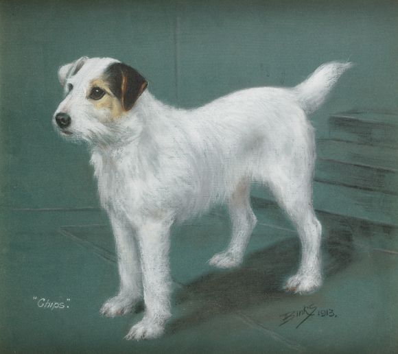 Bonhams : Reuben Ward Binks (British, 1880-1940) Chips 17 1/2 x 19 5/16 ...