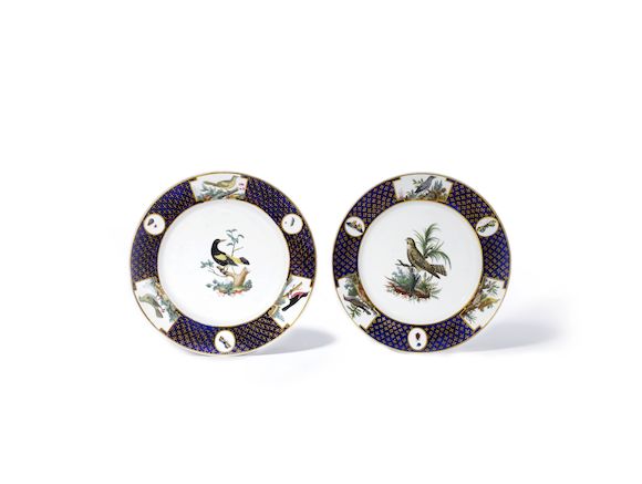 Bonhams : A rare Tournai plate from the Duc d'Orléans service circa 1787