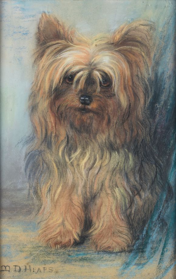 Bonhams : Maud D. Heaps (British, exh. 1913-1914) A Yorkshire Terrier ...