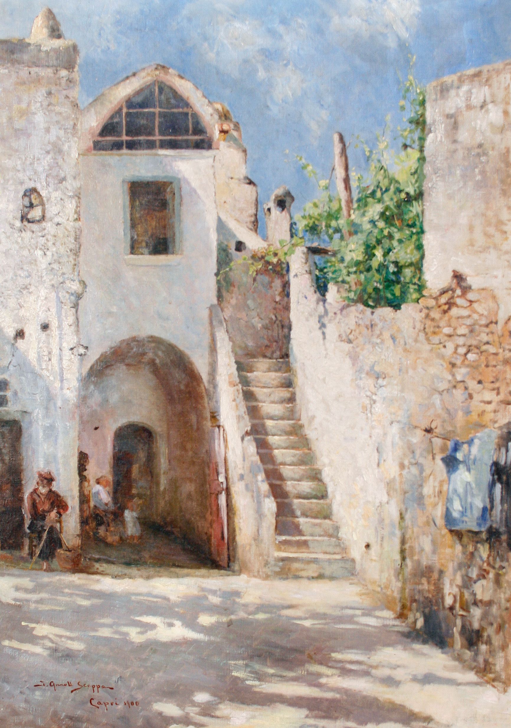 Bonhams : ** Anoll Scoppa (Italian, early 20th Century) Capri