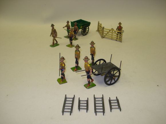 Bonhams : Britains Boy Scout Trek Cart with Scout 13