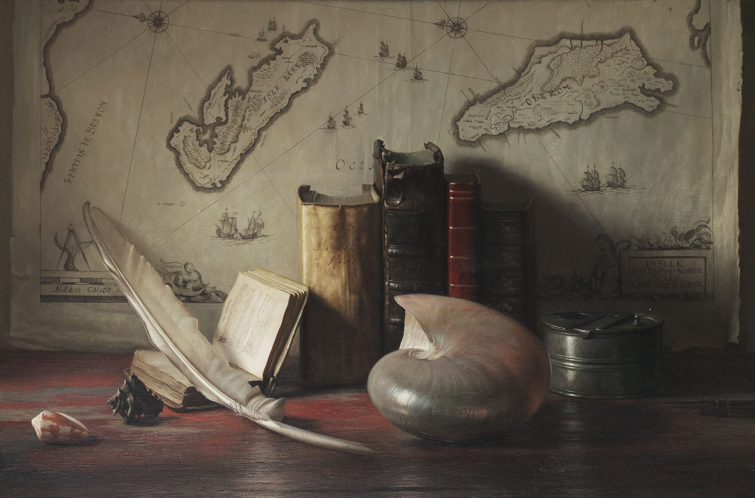 Bonhams : Jan Hendrik Eversen (Dutch, 1906-1995) Still Life with books ...