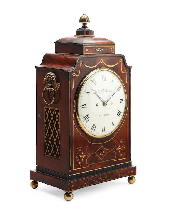 Bonhams : A Regency mahogany bracket clock Inscribed J .W. Howden Edinburgh