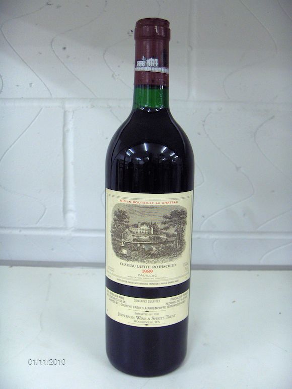 Bonhams : Chateau Lafite Rothschild 1987 (1) Chateau Lafite Rothschild 1989 (1) Chateau Lafite ...