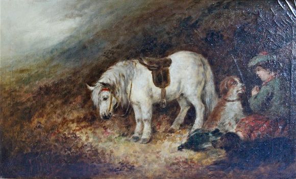 Bonhams : J* M* Morris ()(British, Mid-19th Century) End of a day's ...