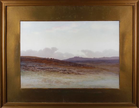 Bonhams : Charles Edward Brittan (British, 1870-1949) Dartmoor landscape