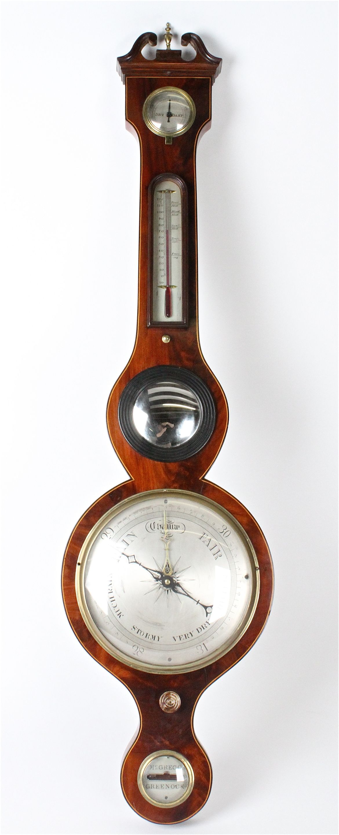 Bonhams : An early/mid-19th century figured mahogany and double line ...