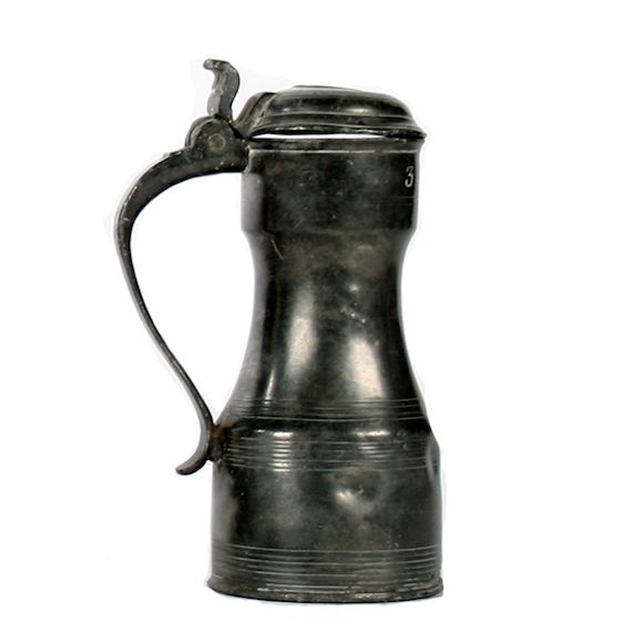 Bonhams : An 18th Century Scottish tappit-hen shaped measure