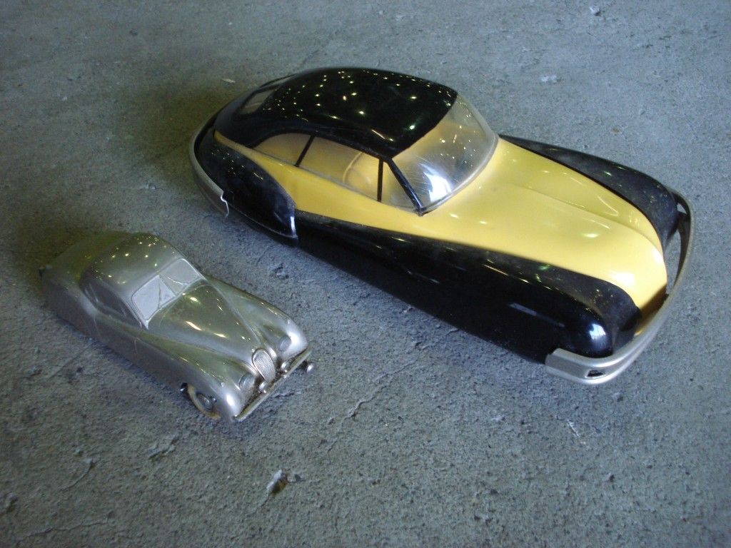 Bonhams Cars : Two clockwork toy cars,