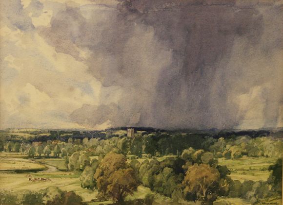 Bonhams : George Robert Rushton (British, 1868-1948) Dedham Vale