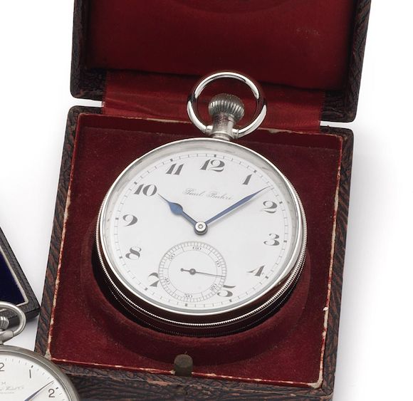 Bonhams : Paul Buhre. A fine nickel case oversized deck chronometer ...