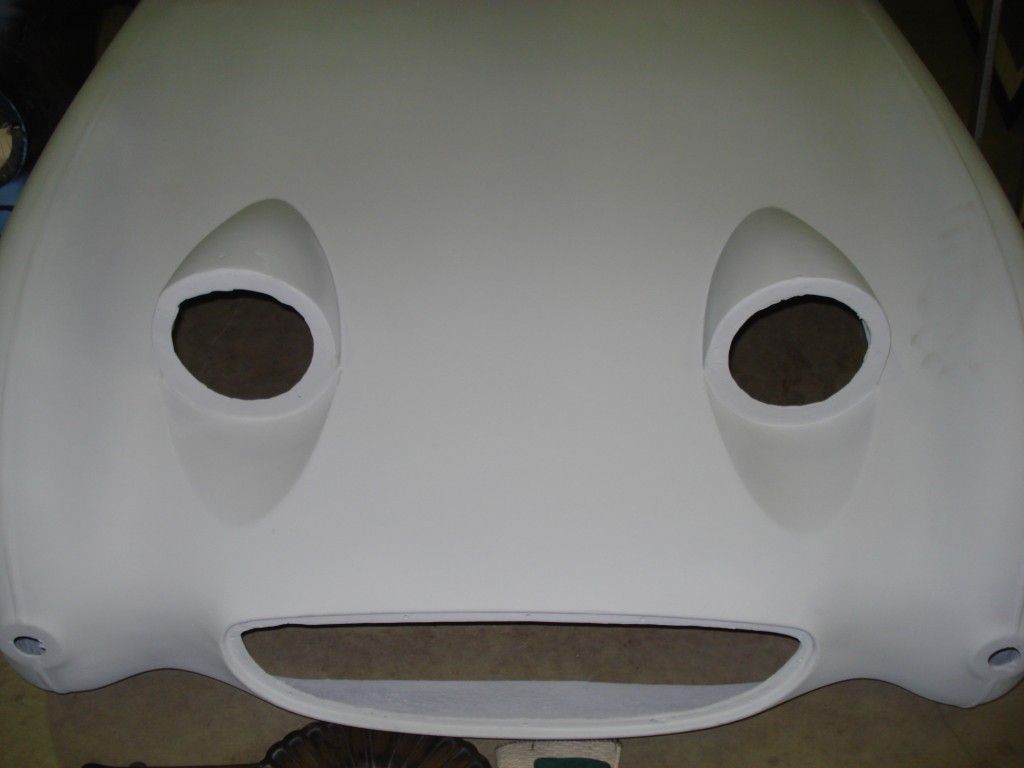 Bonhams Cars : An Austin-Healey Frogeye Sprite fibreglass bonnet.