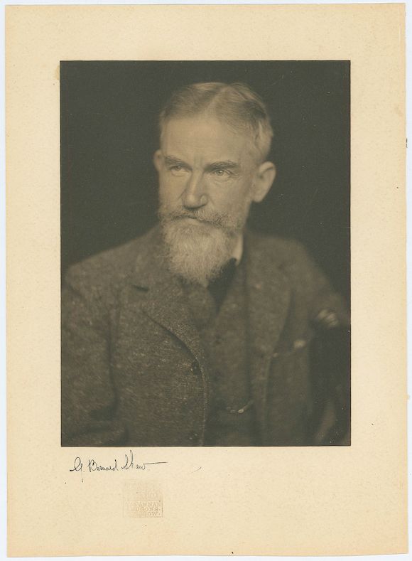 Bonhams : SHAW (GEORGE BERNARD) Portrait of Shaw by T.& R. Annan of Glasgow