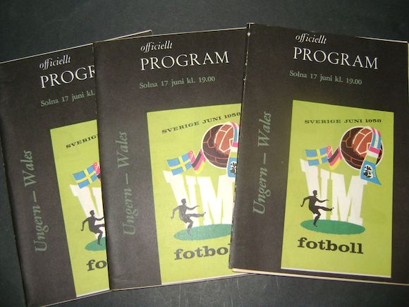 Bonhams : 1958 World Cup final programme - Hungary v Wales play off