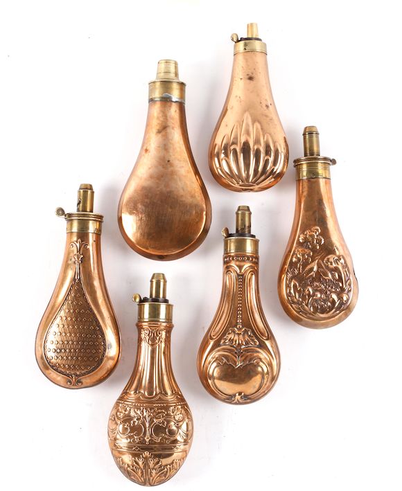 Bonhams : A Copper Gun Flask