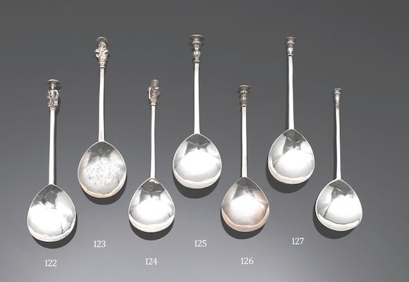 Bonhams : A late 17th century provincial silver seal-top spoon, mark ...