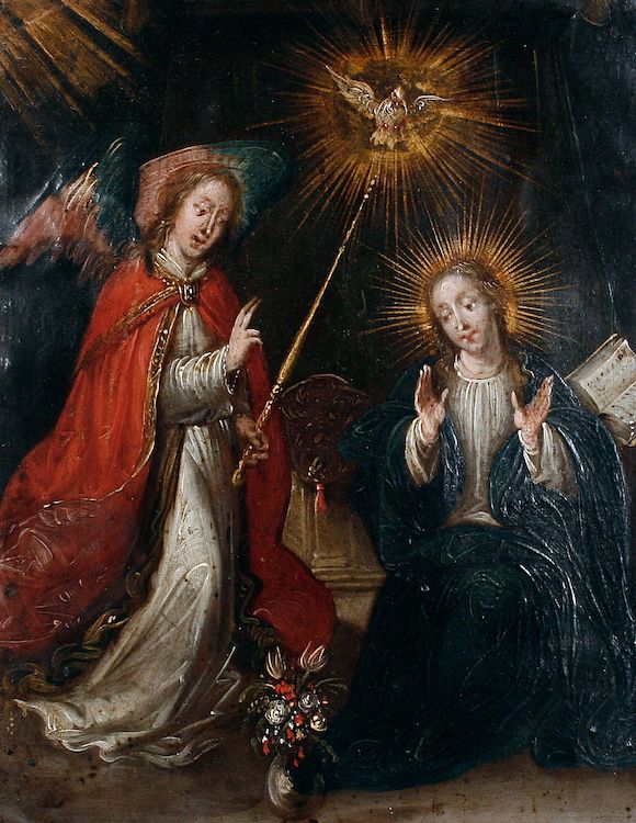 Bonhams : Circle of Frans Francken II (Antwerp 1581-1642) The Annunciation