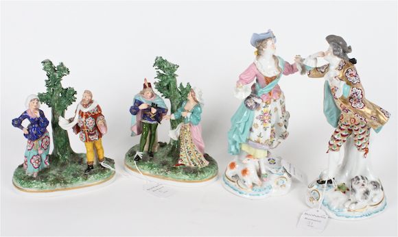 Bonhams : A pair of Samson figure groups Late 19th century