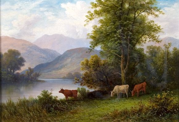 Bonhams : Edward Priestley (British, 19th Century) 'Farm, near ...