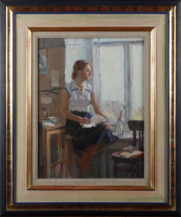 Bonhams : Peter Bogachev (Russian, born 1921) By the Window