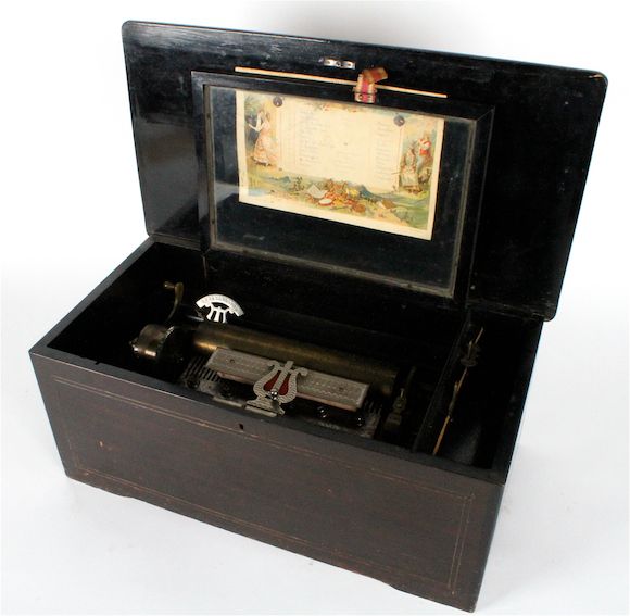 Bonhams : A musical box playing twelve airs, by M.M.C., circa 1893,