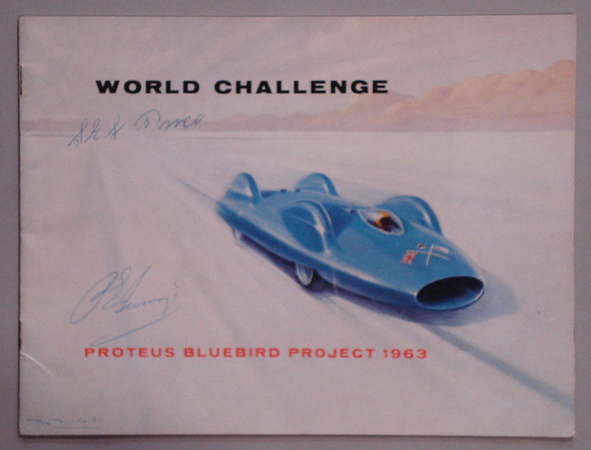 Bonhams Cars : A signed Bluebird World Land Speed Record booklet